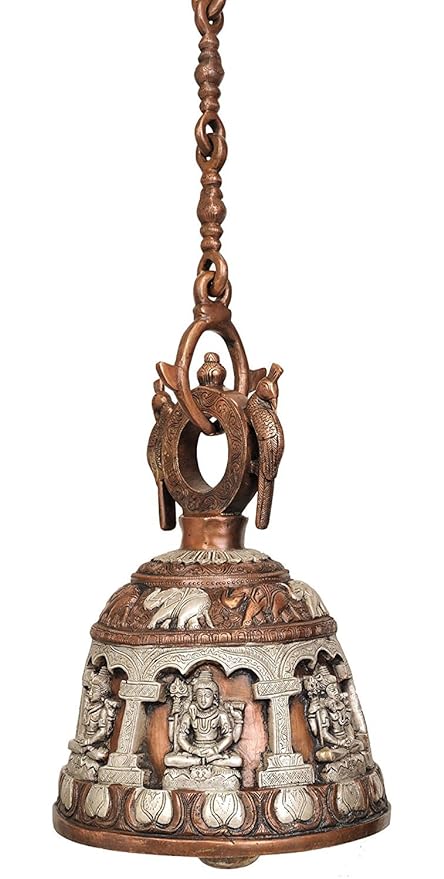 Lord Shiva Brass Hanging Craving Bell – AONA