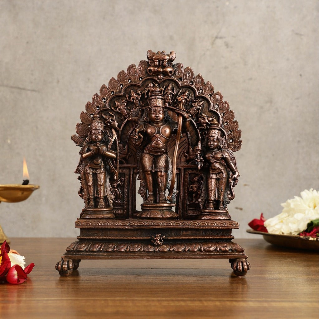 Copper Ram Darbar Idol (Height: 7 inch) – AONA INDIA